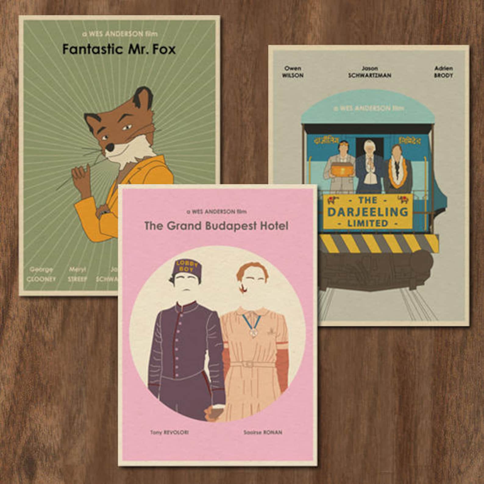 Wes Anderson Set of 3 Limited Edition Prints -set 3 - Etsy
