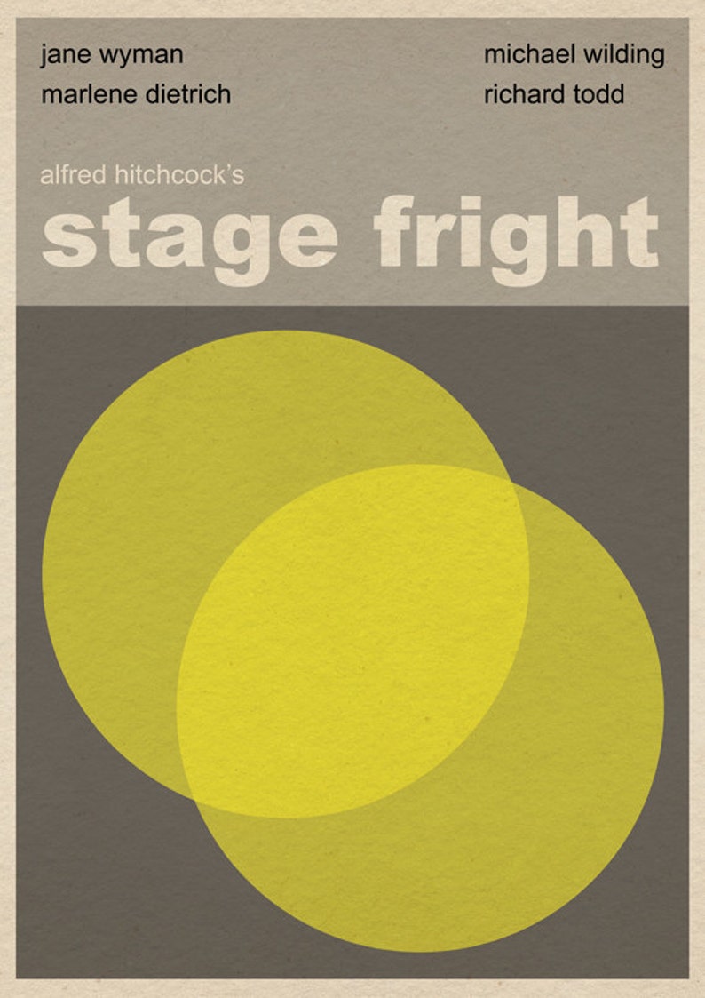Alfred Hitchcock Stage Fright 16x12 Movie Poster Print - Etsy