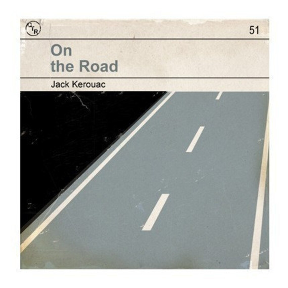 6x6 on the Road - Classic Vintage Book Cover Print - Etsy