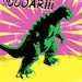 6x6 Godzilla Print Punk Version - Etsy