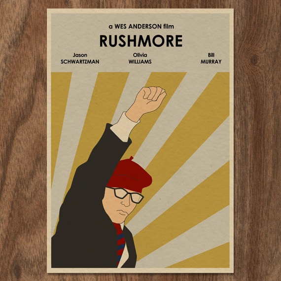 Rushmore Wes Anderson Poster