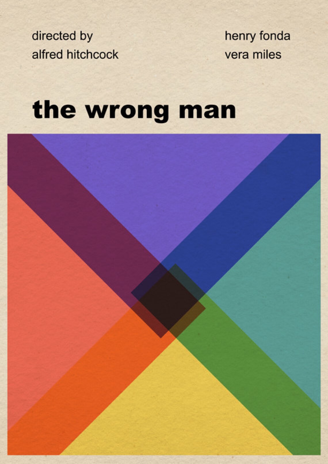 Alfred Hitchcock the Wrong Man 16x12 Movie Poster Print - Etsy