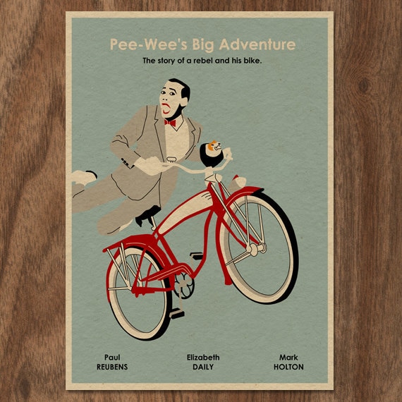 22x16 Movie Poster Pee-wee's Big Adventure | Etsy