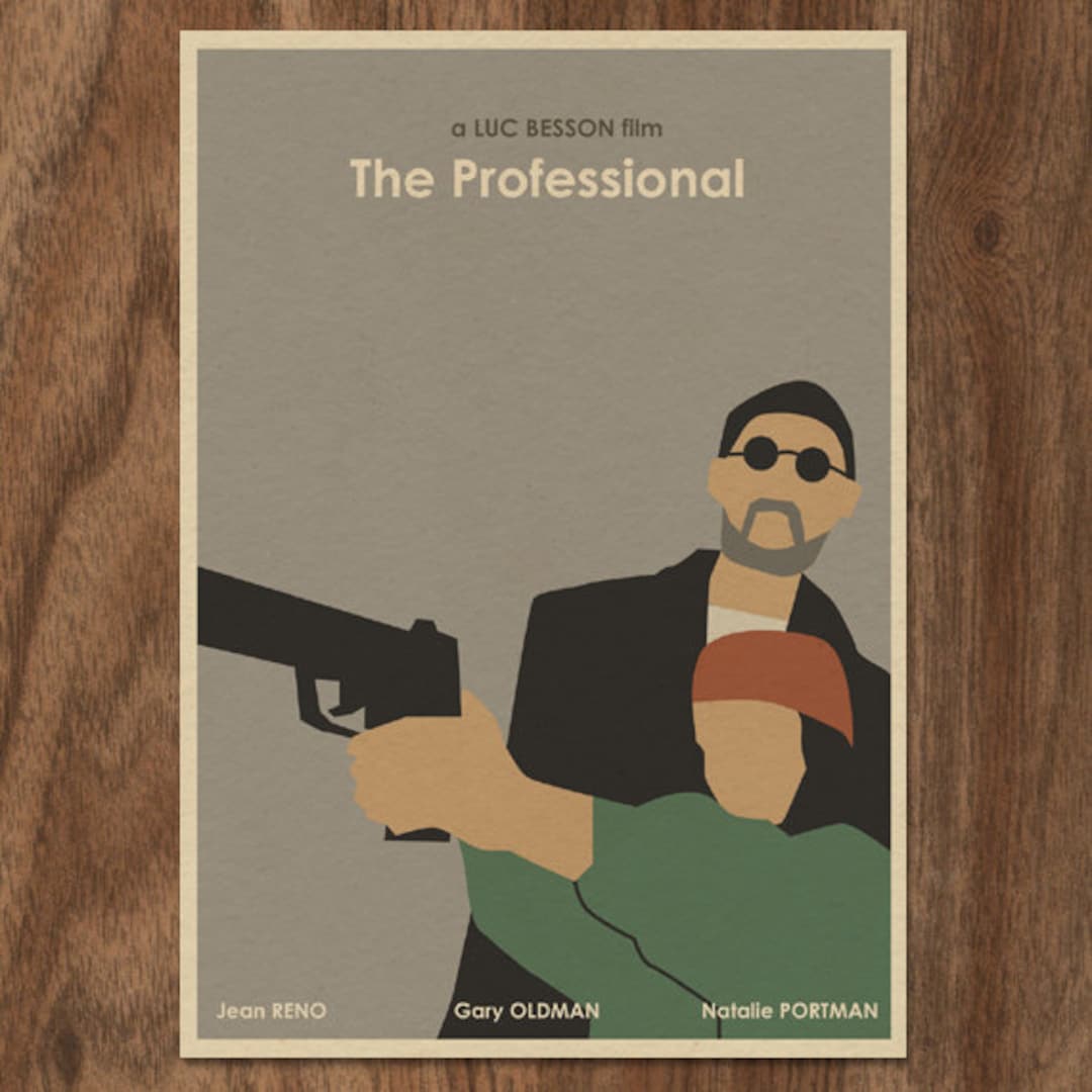 The Professional 16x12 Luc Besson Minimalist Movie Poster Print - Etsy