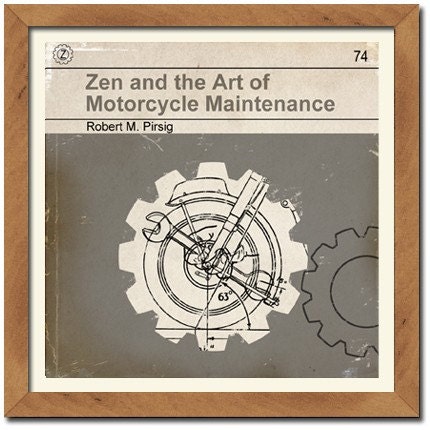 6x6 Zen and the Art of Motorcycle Maintenance Vintage Book | Etsy