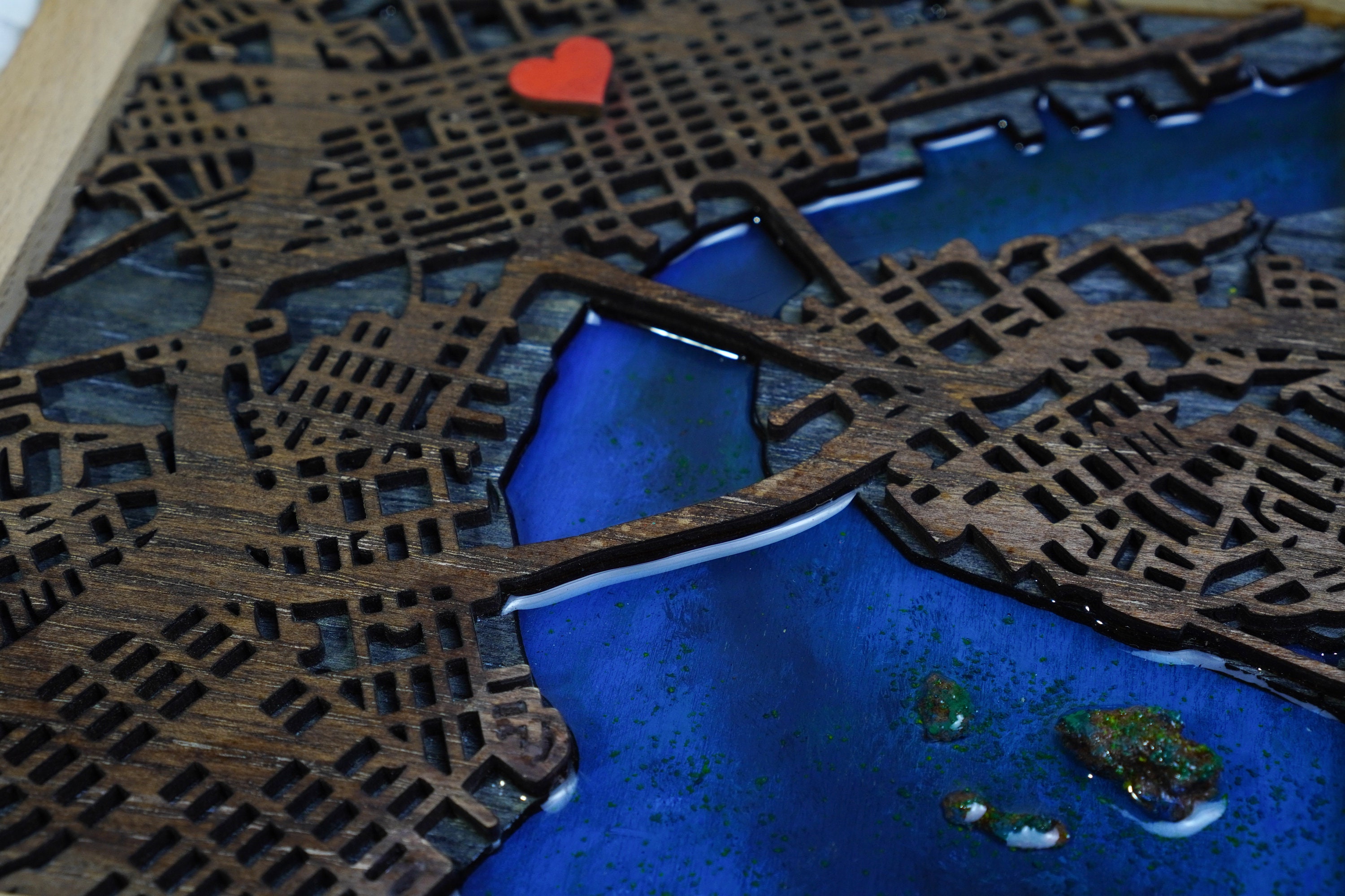 Custom Map Art, Personalized City Maps, Resin Map, Gift for Him, Love Maps Art, Decor Art. - Etsy