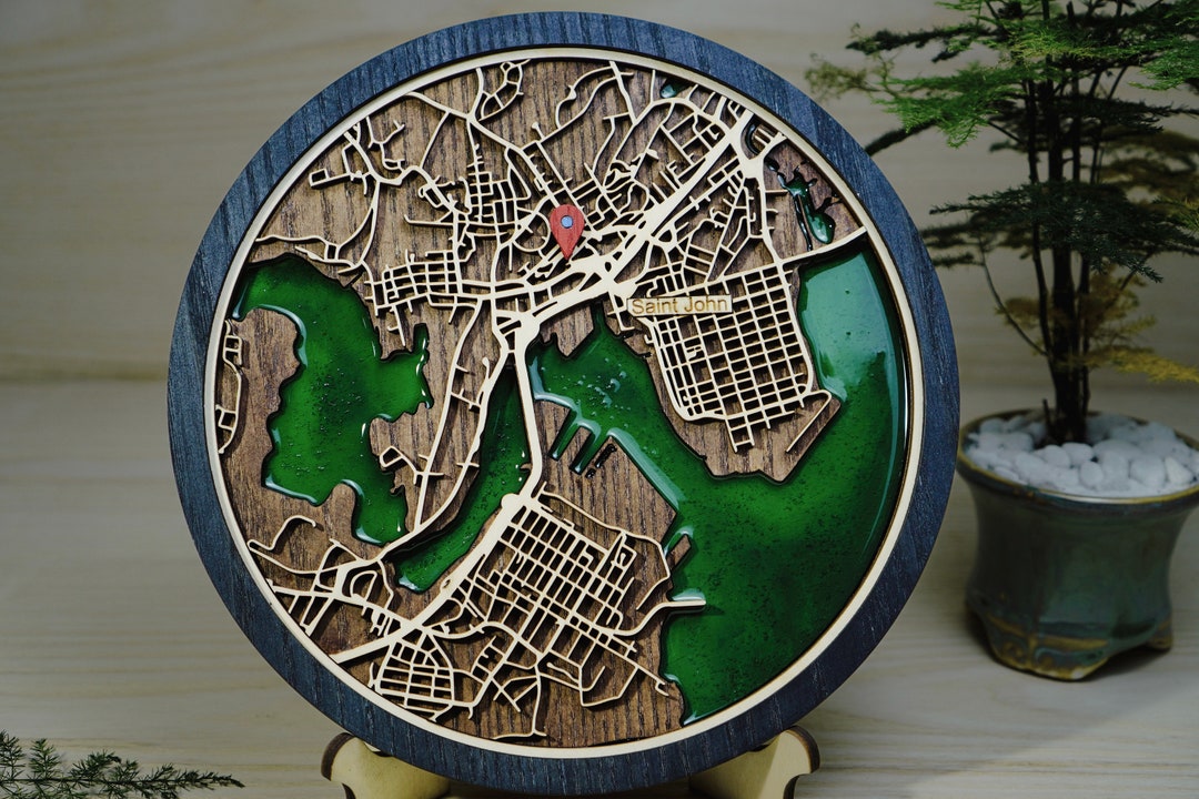 Custom Map Art, Personalized City Maps, Resin Map, Gift for Him, Love Maps Art, Decor Art. - Etsy