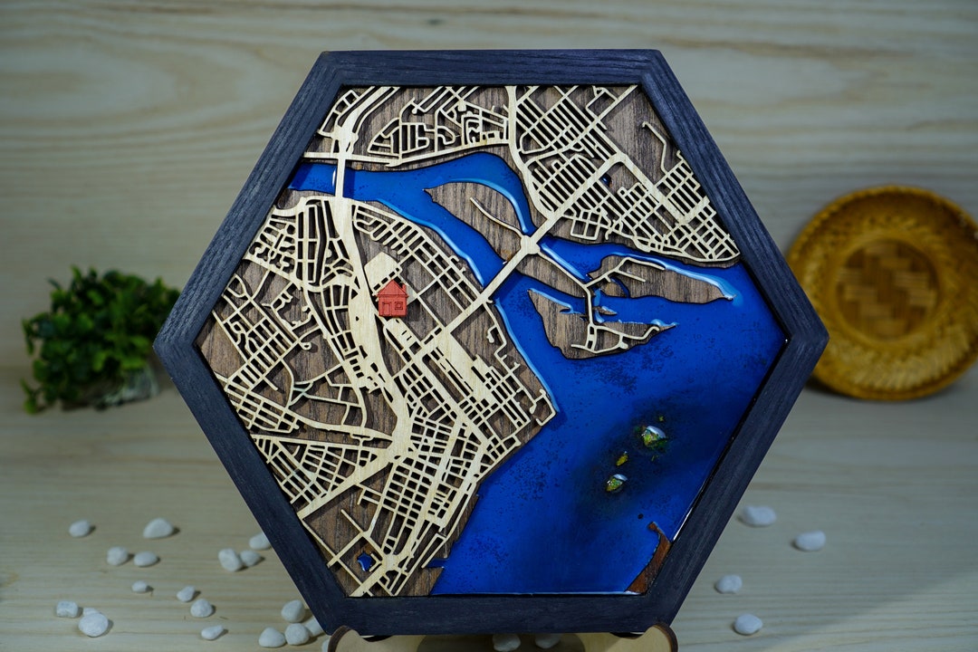 Custom Map Art, Personalized City Maps, Resin Map, Gift for Him, Love Maps Art, Decor Art. - Etsy