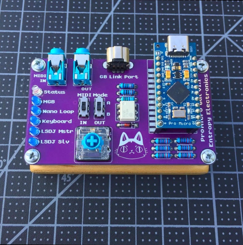 Arduinoboy MIDI Controller for Gameboy- Promicrogal V1.1 - Etsy