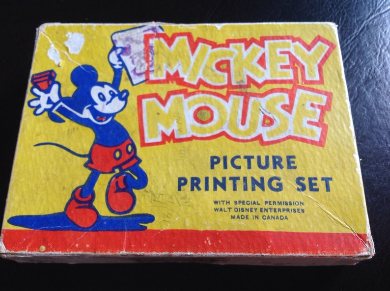Vintage Collectable Mickey Mouse Stamp Set Made in Canada | Etsy