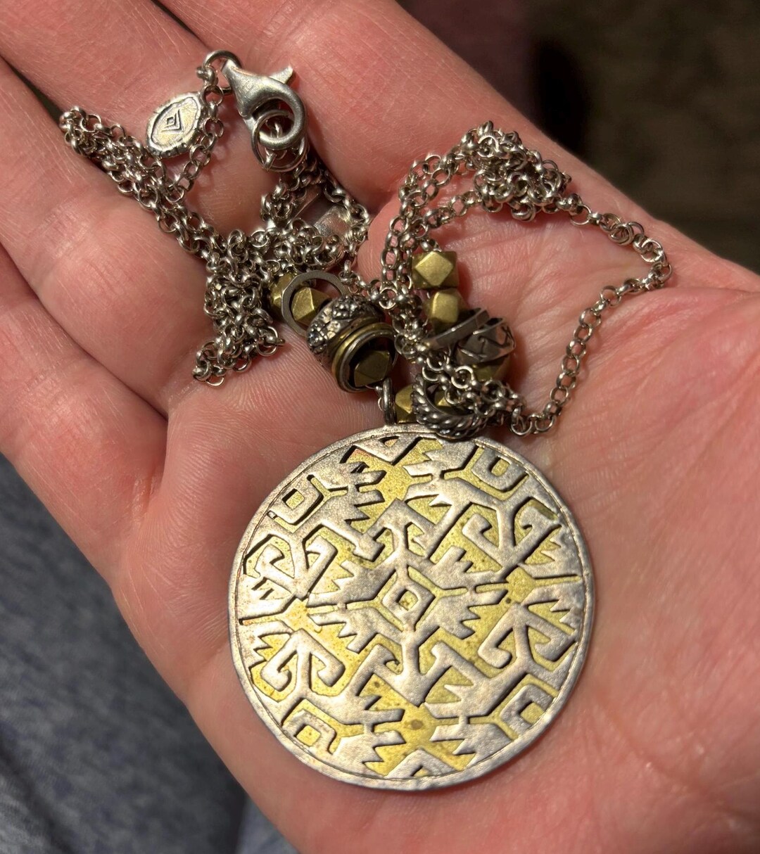 Silpada N3100 Aztec Sundial Medallion Pendant Necklace - Etsy