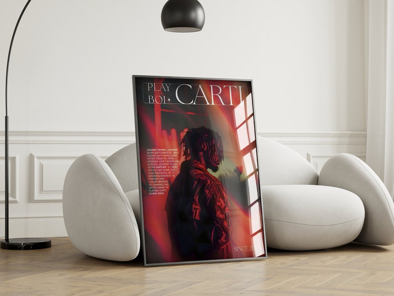 Music Wall Art Print | Minimalist Playboy Carti Wall Art | Music Art ...