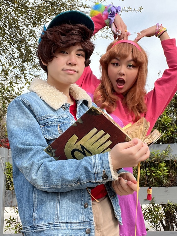 Dipper and Mabel gravity Falls Cosplay Print Etsy