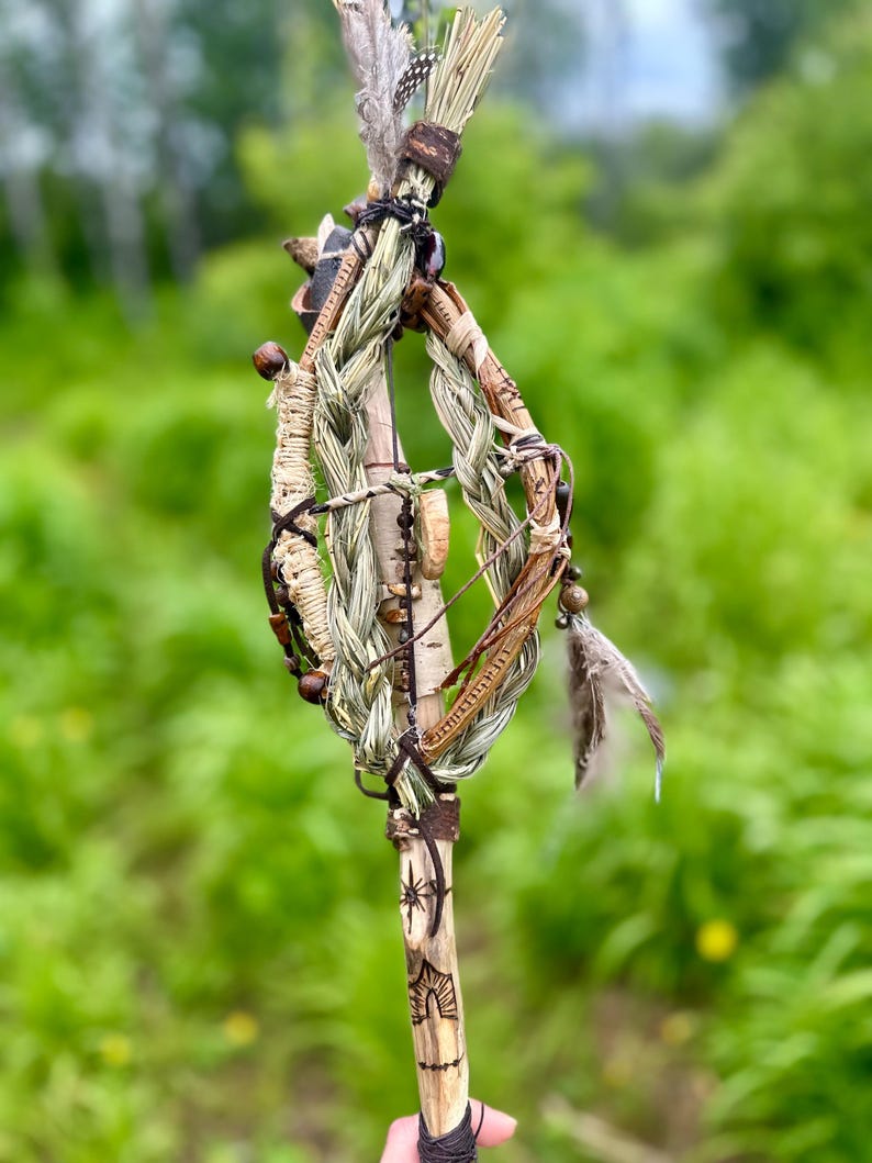 Medicine Stick Driftwood Native American Iriquoise Navajo Spiritual ...