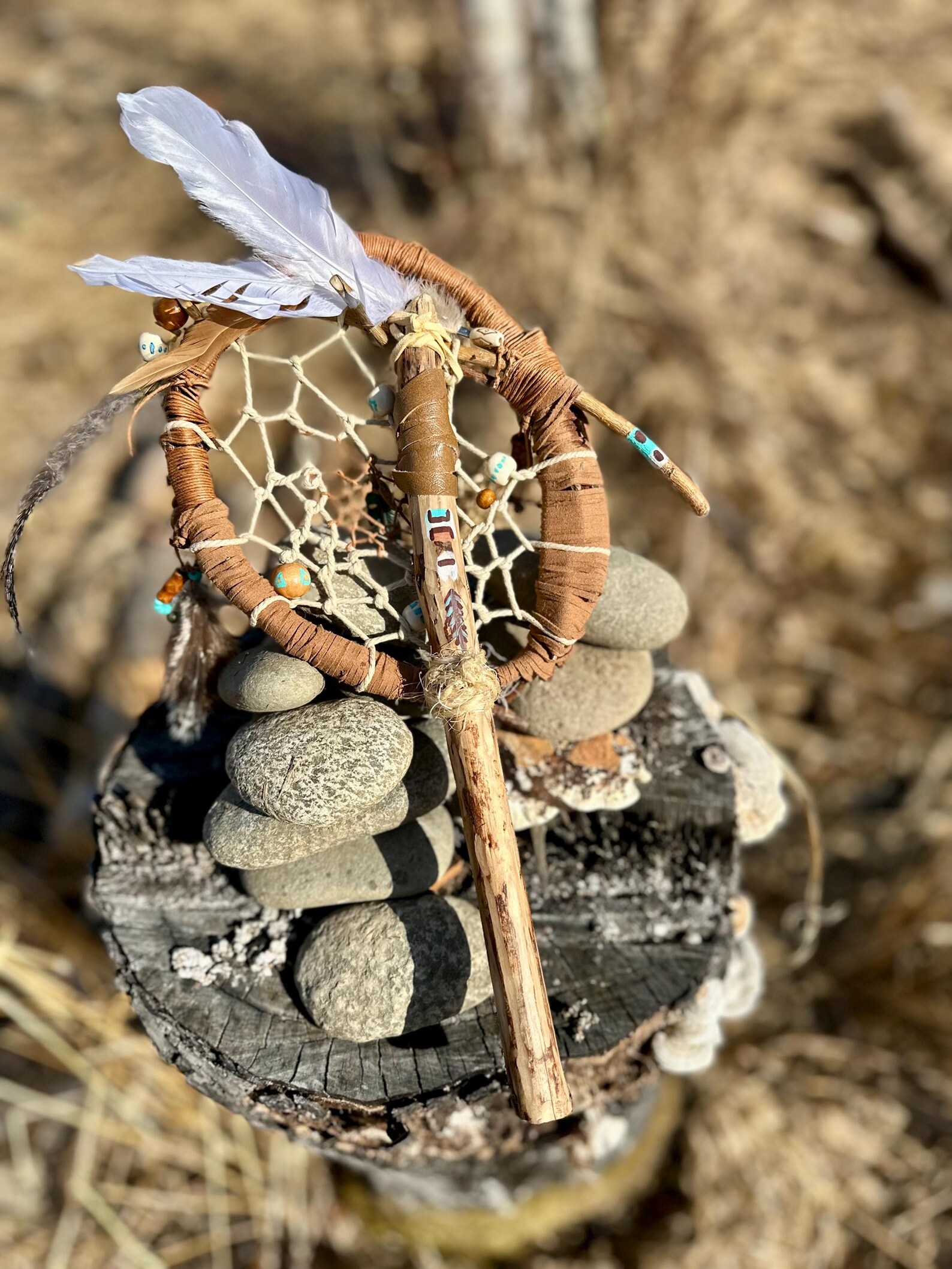 Medicine Stick Driftwood Native American Iriquoise Navajo Spiritual ...