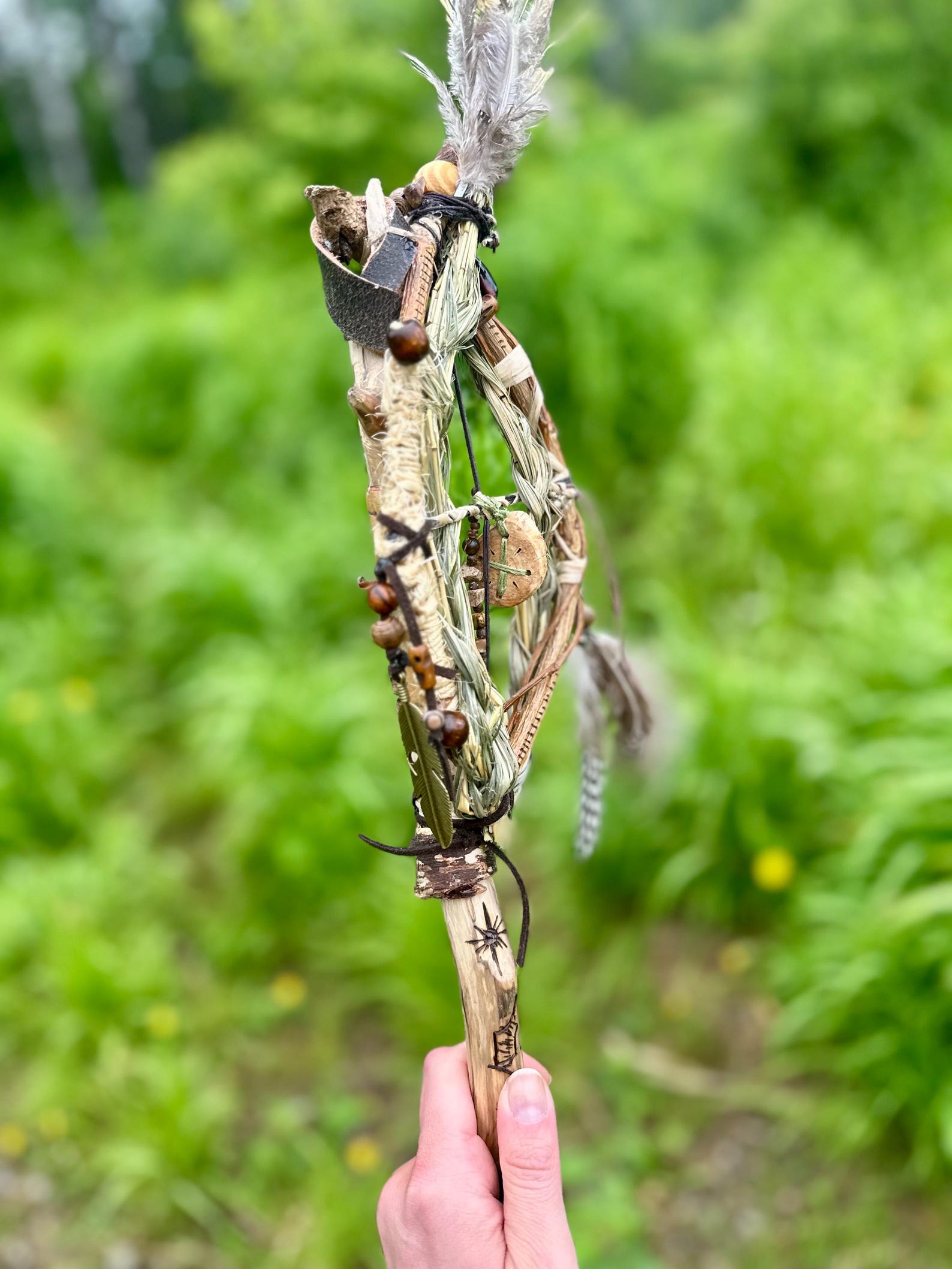 Medicine Stick Driftwood Native American Iriquoise Navajo Spiritual ...