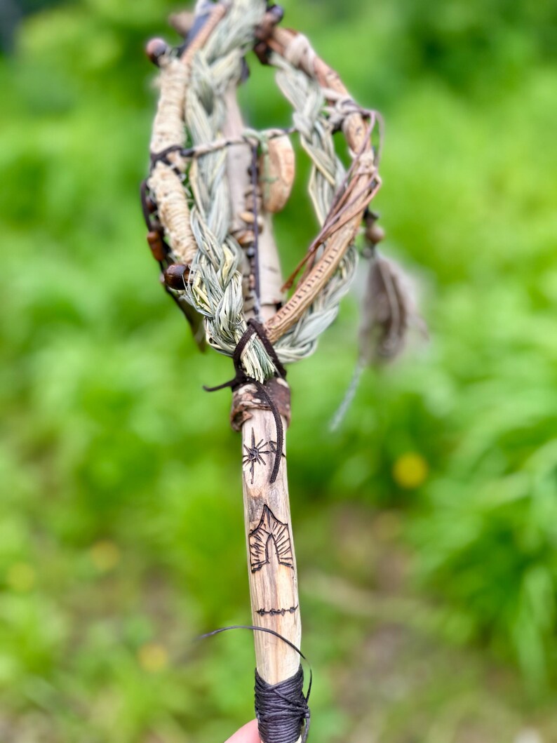 Medicine Stick Driftwood Native American Iriquoise Navajo Spiritual ...