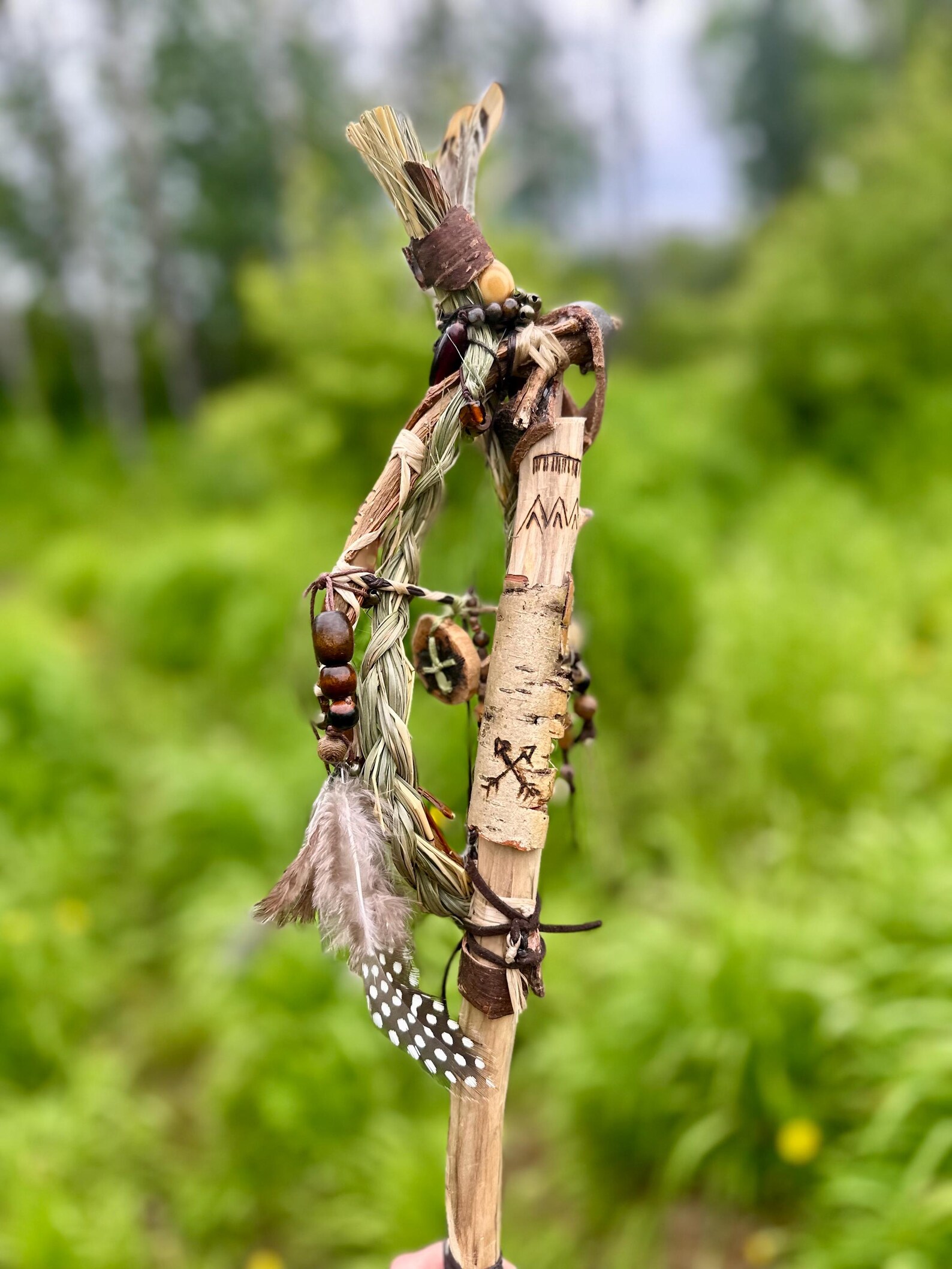 Medicine Stick Driftwood Native American Iriquoise Navajo Spiritual ...