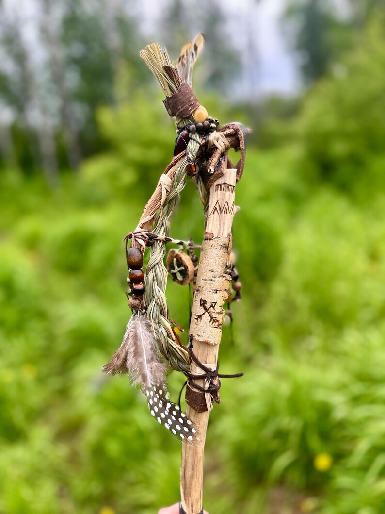 Medicine Stick Driftwood Native American Iriquoise Navajo Spiritual ...