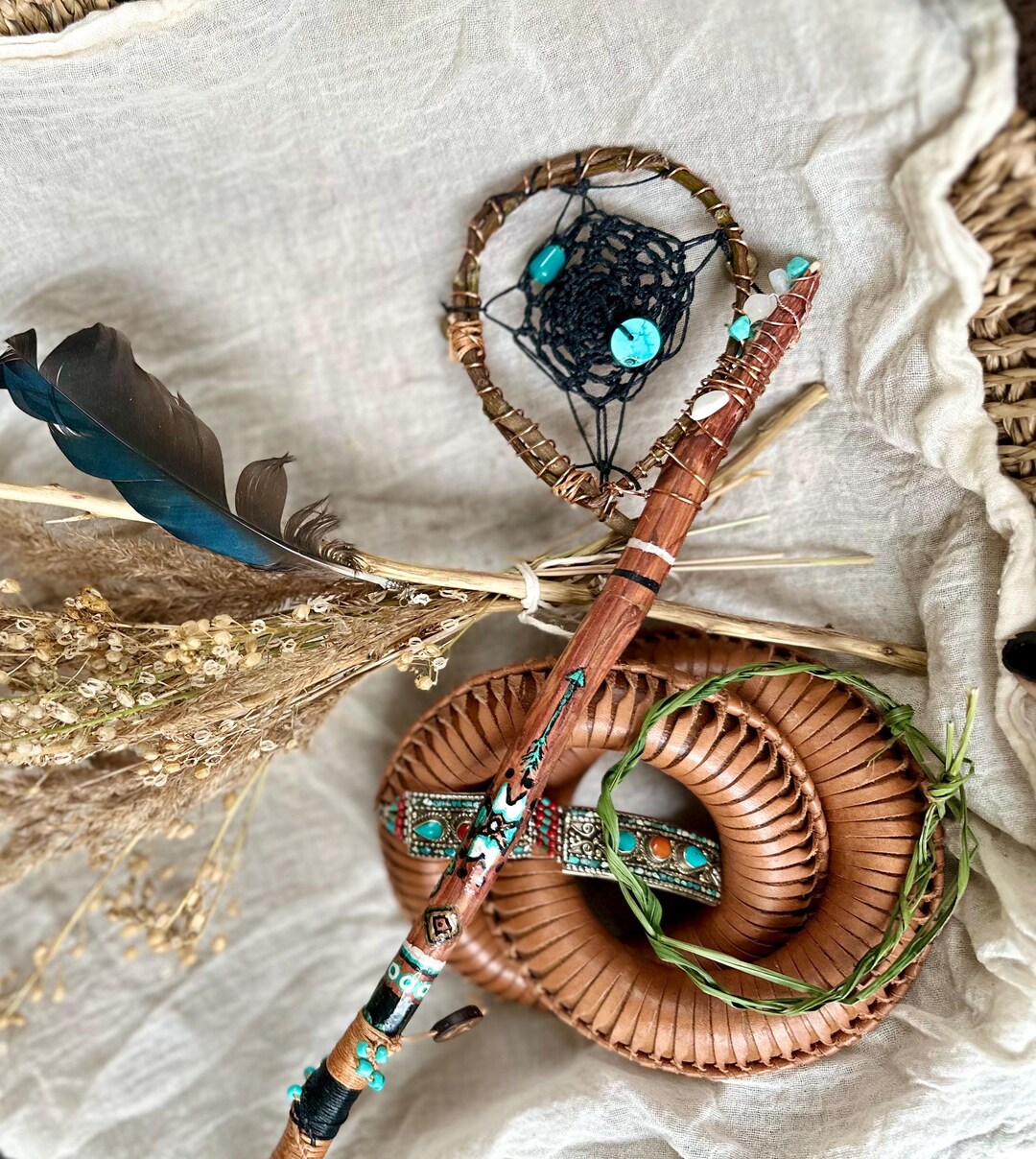 Medicine Stick Willow and Alder Native Navajo Spiritual Scepter ...