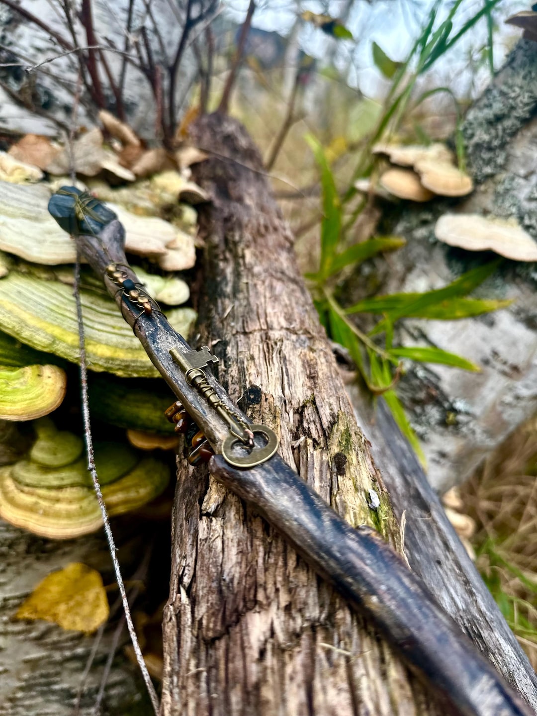 Couples Alchemy Wand Set: Hand Carved Talking Sticks With Crystals - Etsy