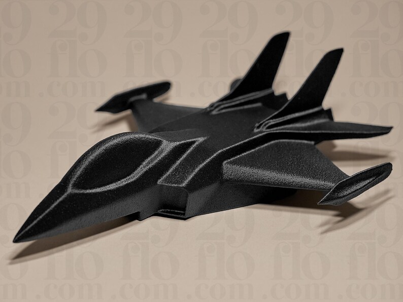 The Supersonic Sentinel: Stealth Striker • 3D Printed Plastic Figurine ...