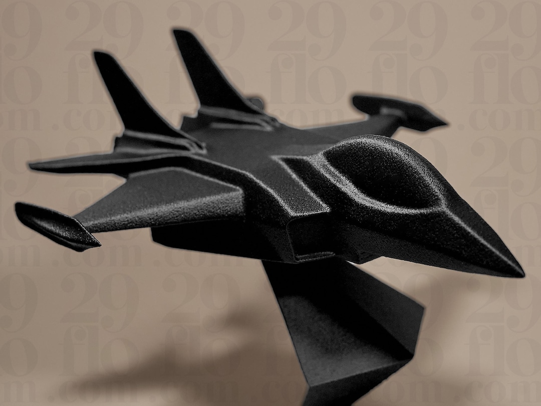 The Supersonic Sentinel: Stealth Striker • 3D Printed Plastic Figurine ...
