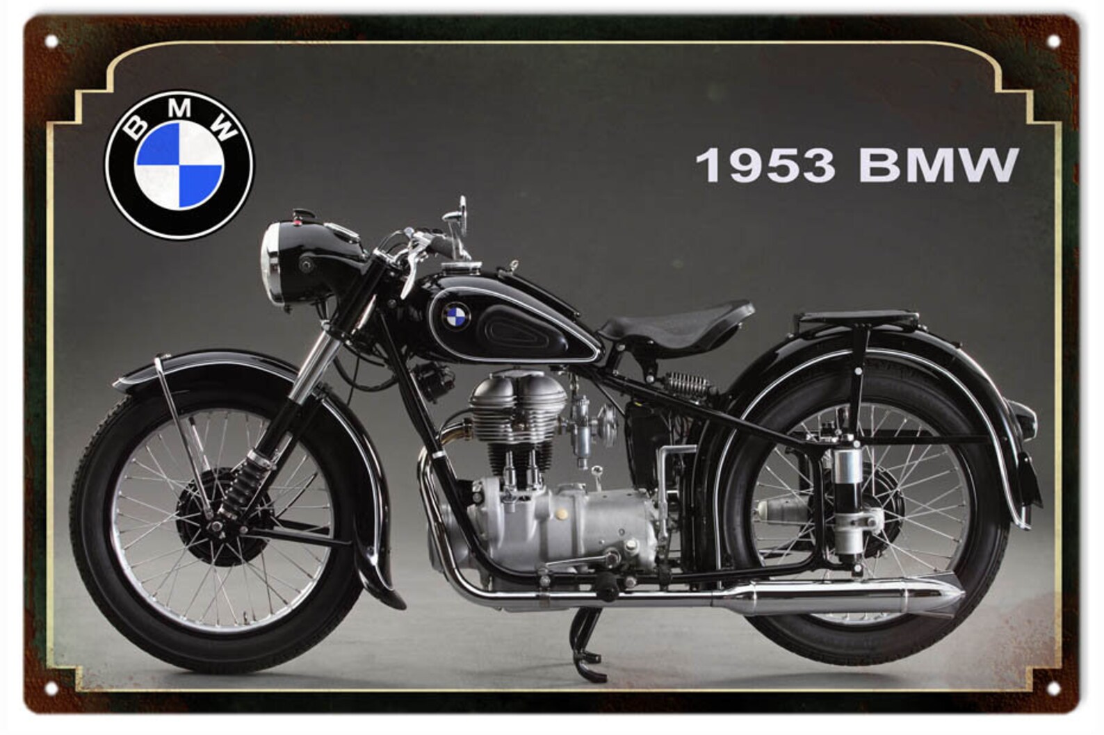 1953 BMW Motorcycle Sign Classic British Motorcycle - Etsy