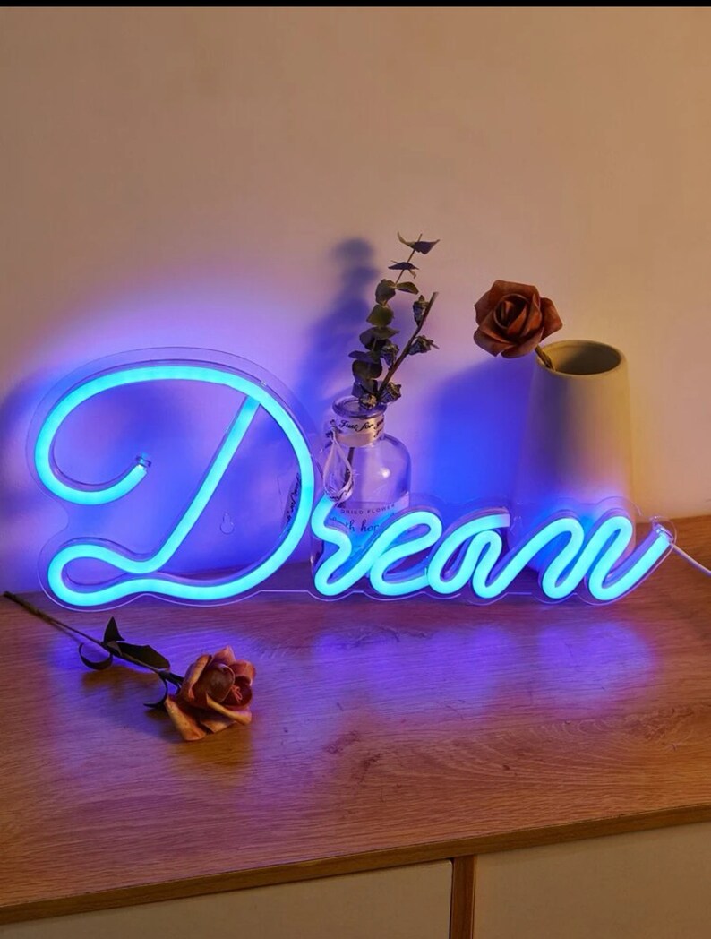 1PC Dream LED Neon Sign USB Powered Wall Neon Signs for Bedroom Home - Etsy