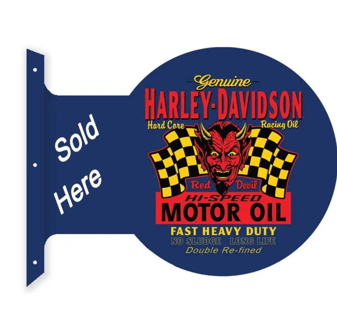 HARLEY-DAVIDSON MOTORCYCLES Vintage Wall Sign 14x12 Mancave Garage Bar ...