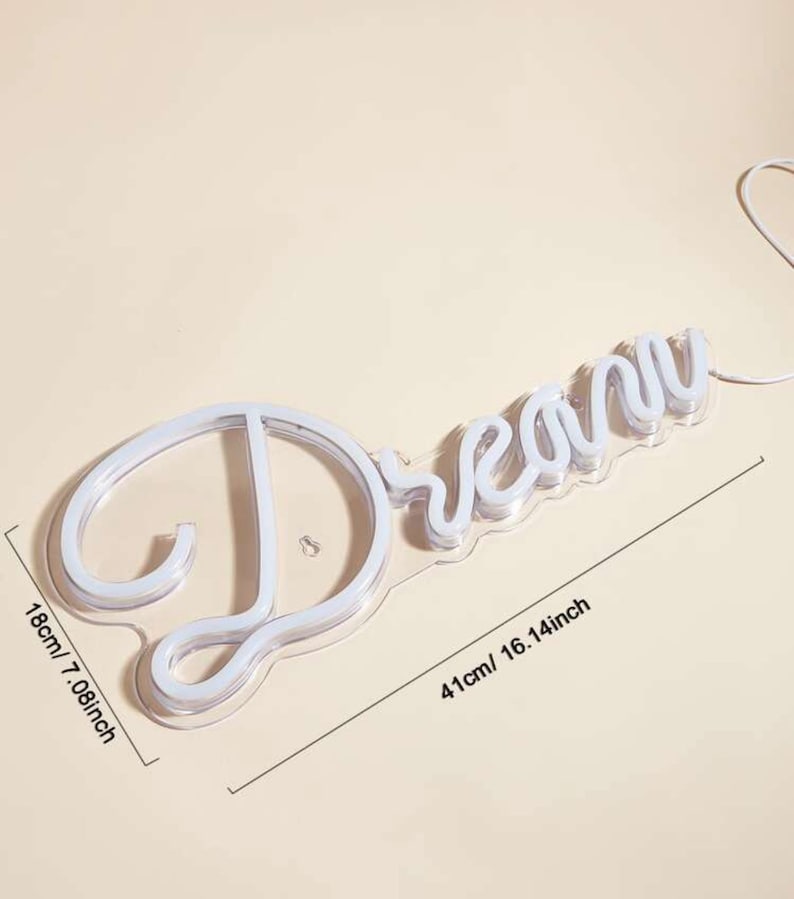 1PC Dream LED Neon Sign USB Powered Wall Neon Signs for Bedroom Home - Etsy