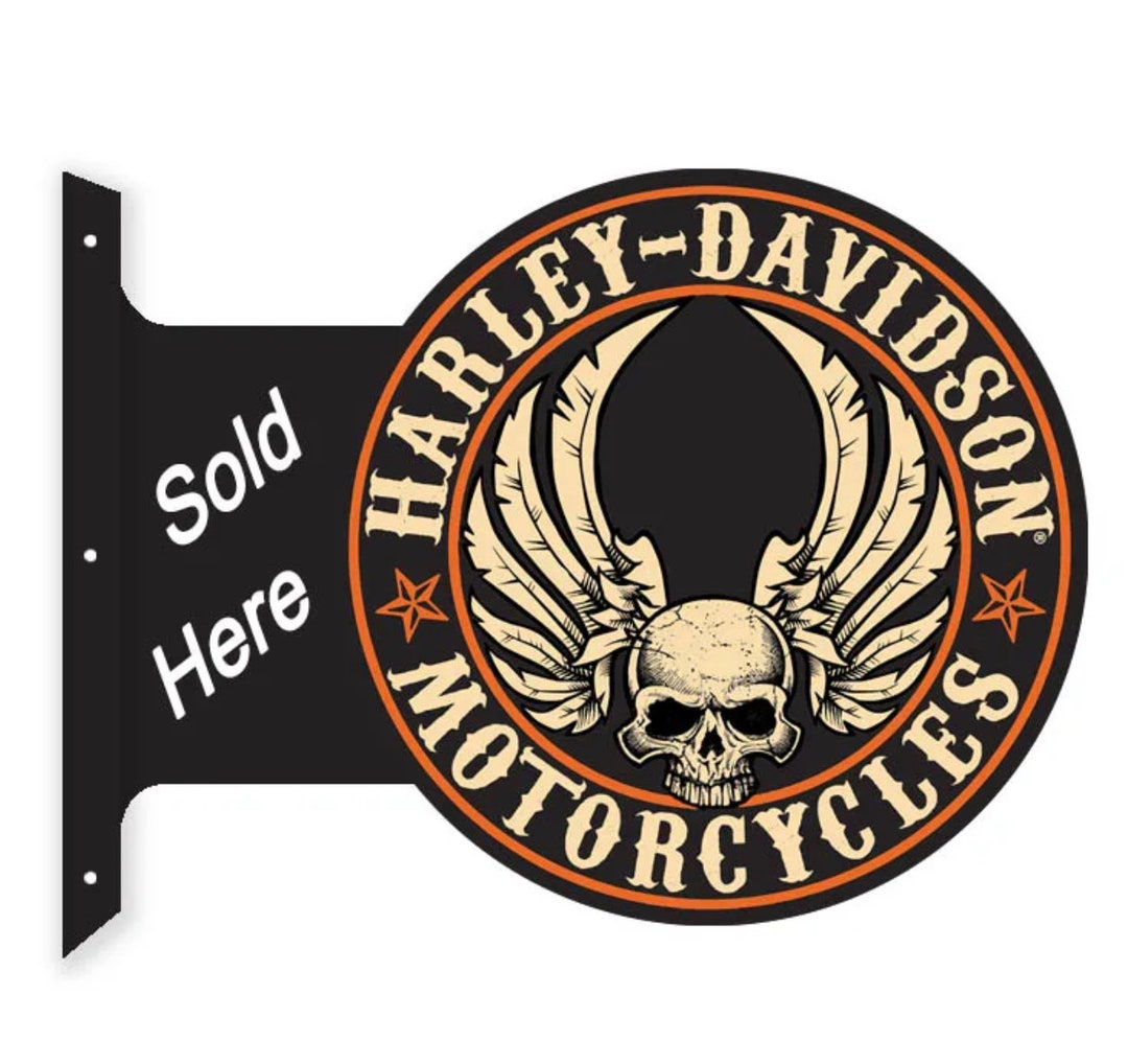 HARLEY-DAVIDSON MOTORCYCLES Vintage Wall Sign 14x12 Mancave Garage Bar ...
