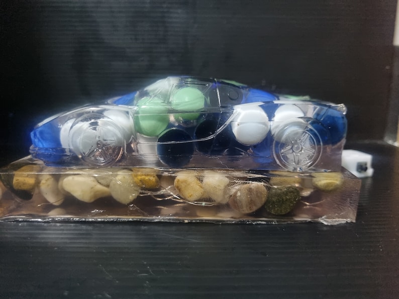 Set of Resin Sculpture There Are LED Lamp and 3 Super Cars - Etsy