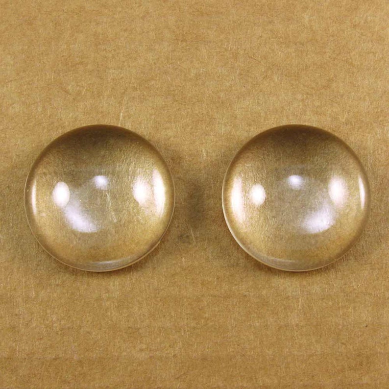 18mm Round Glass Domes for Round Bezels One Pair - Etsy