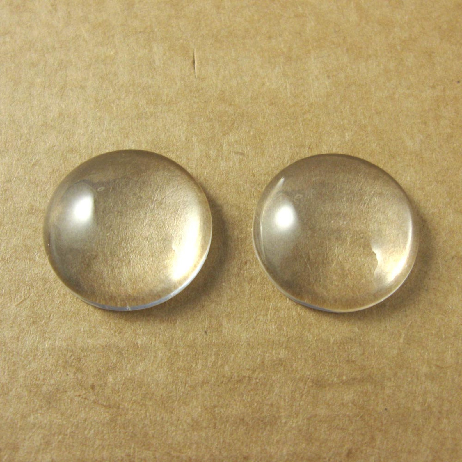 17mm Round Glass Domes for Round Bezels - One Pair - Etsy