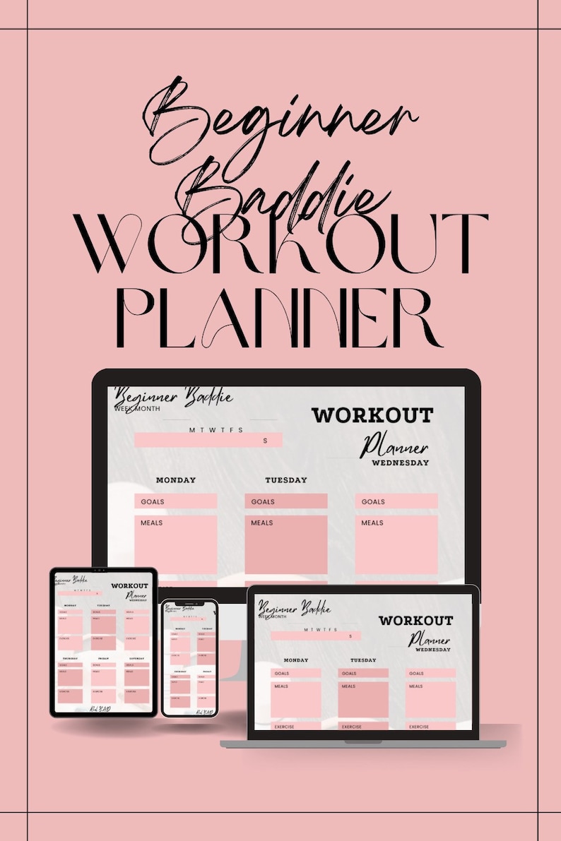 Beginner Baddie Workout Planner - Etsy