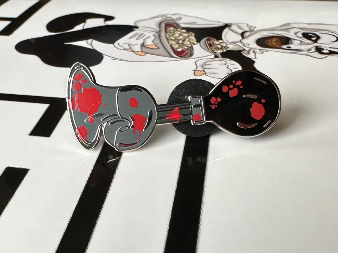 Terrifier Art the Clown Horn Enamel Pin - Etsy