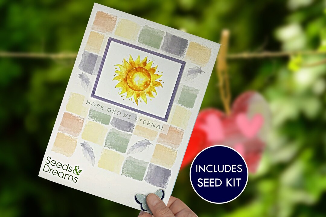 Positivity Card With Seed Kit to Plant and Grow | Motivate and Inspire ...