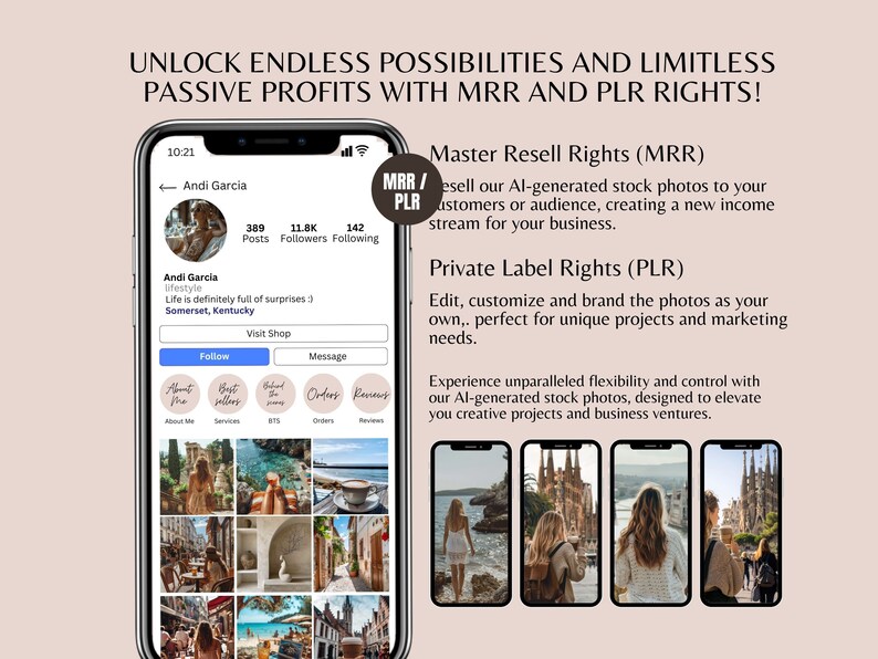 Midjourney Prompts Travel Influencer AI Prompts Midjourney Faceless ...