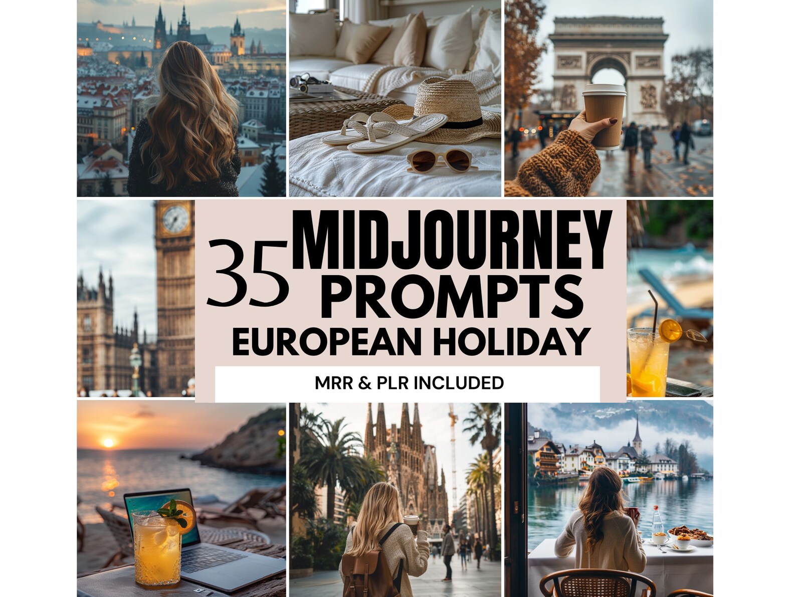 Midjourney Prompts Travel Influencer AI Prompts Midjourney Faceless ...