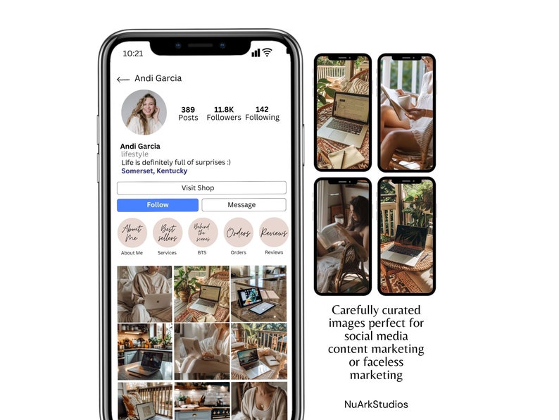 Faceless Digital Marketing Aesthetic Stock Photos Bundle Done for You ...