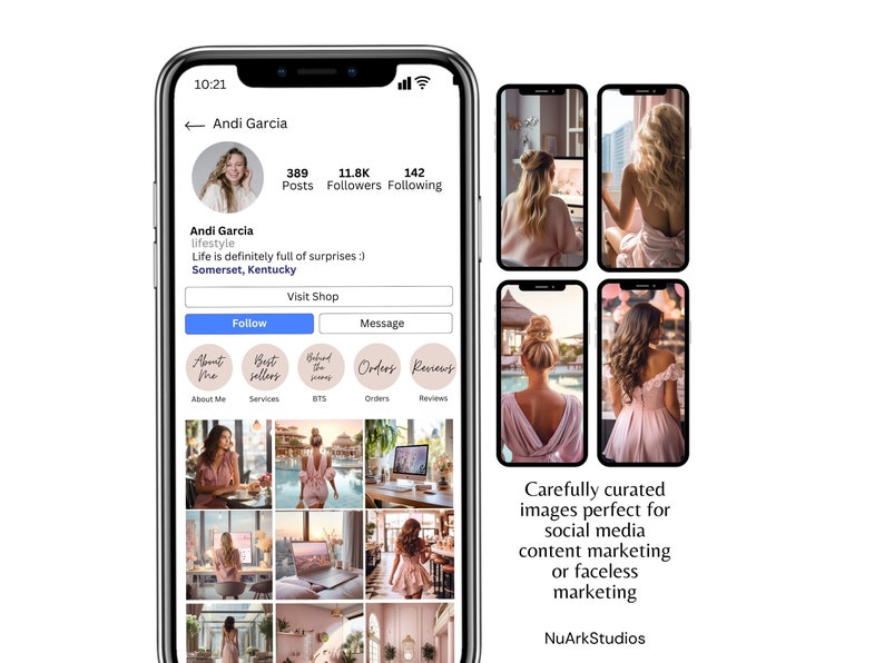 Soft Girl Aesthetic Faceless Stock Images Instagram Faceless Branding Kit Master Resell Rights ...