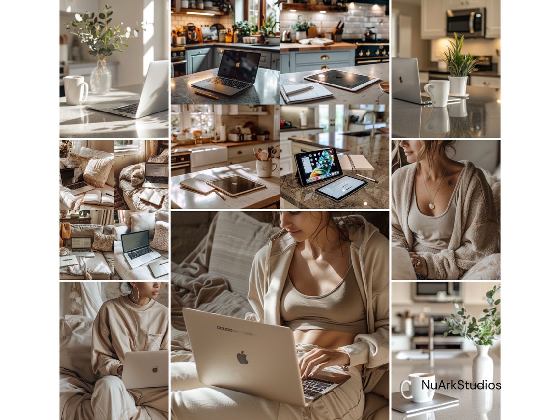 Faceless Digital Marketing Aesthetic Stock Photos Bundle Done for You ...