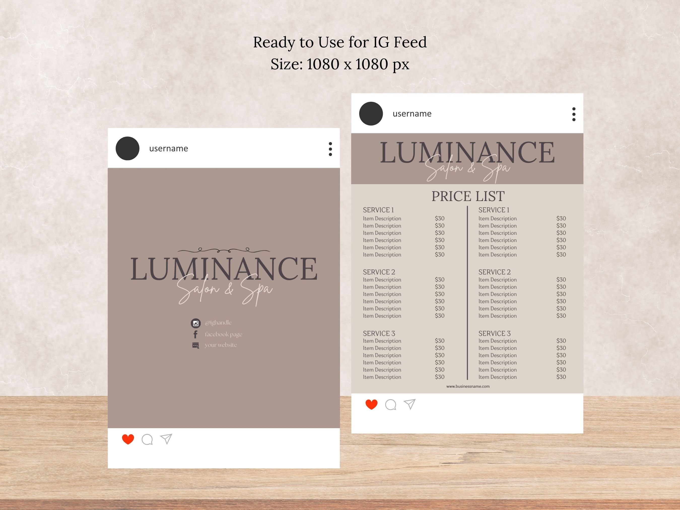 Price List Template Price List Brochure Canva Editable Template ...