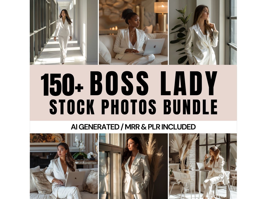 Boss Lady Faceless Marketing Stock Photos Bundle Done for You Content ...