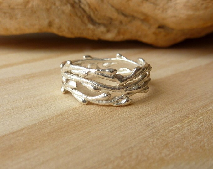 Triple Branch Ring Sterling Silver - Etsy