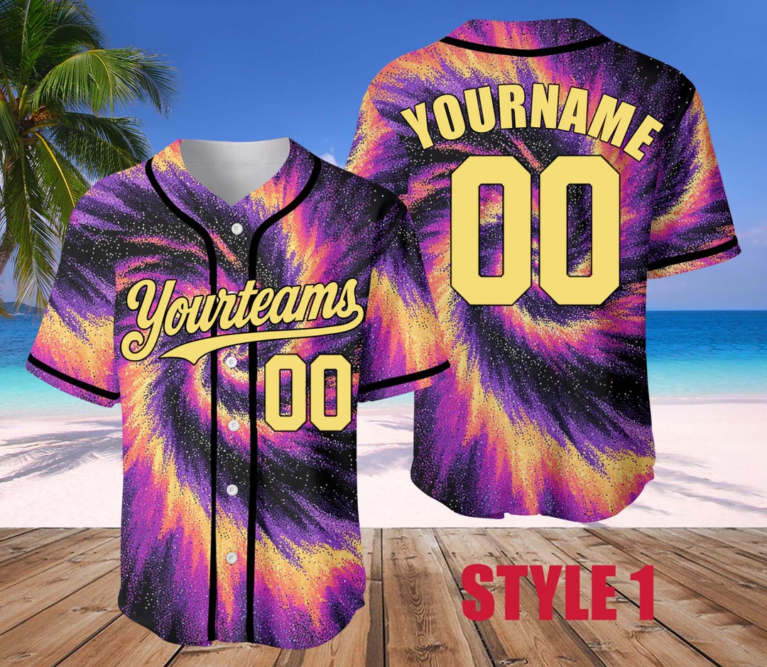 Custom Galaxy Baseball Jersey With Personalized Team Name and Number ...