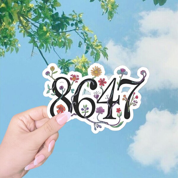 8647 Bumper Sticker - Etsy