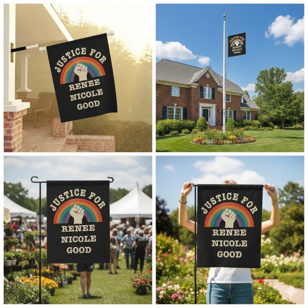 Say Her Name Renee Nicole Good Garden Flag, Justice for Renee ...