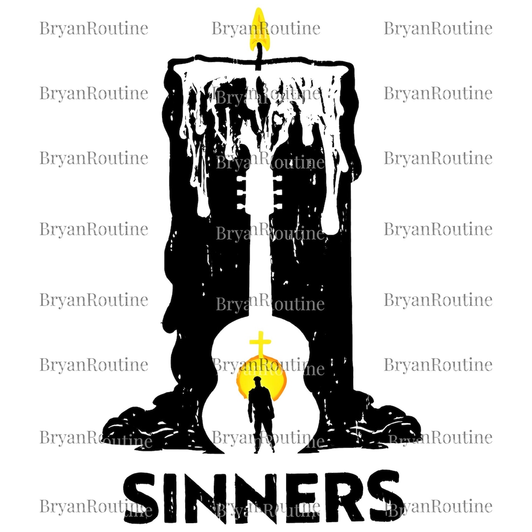 Sinners 2025 SVG PNG, Gothic Vampire Clipart, Retro Horror Movie ...